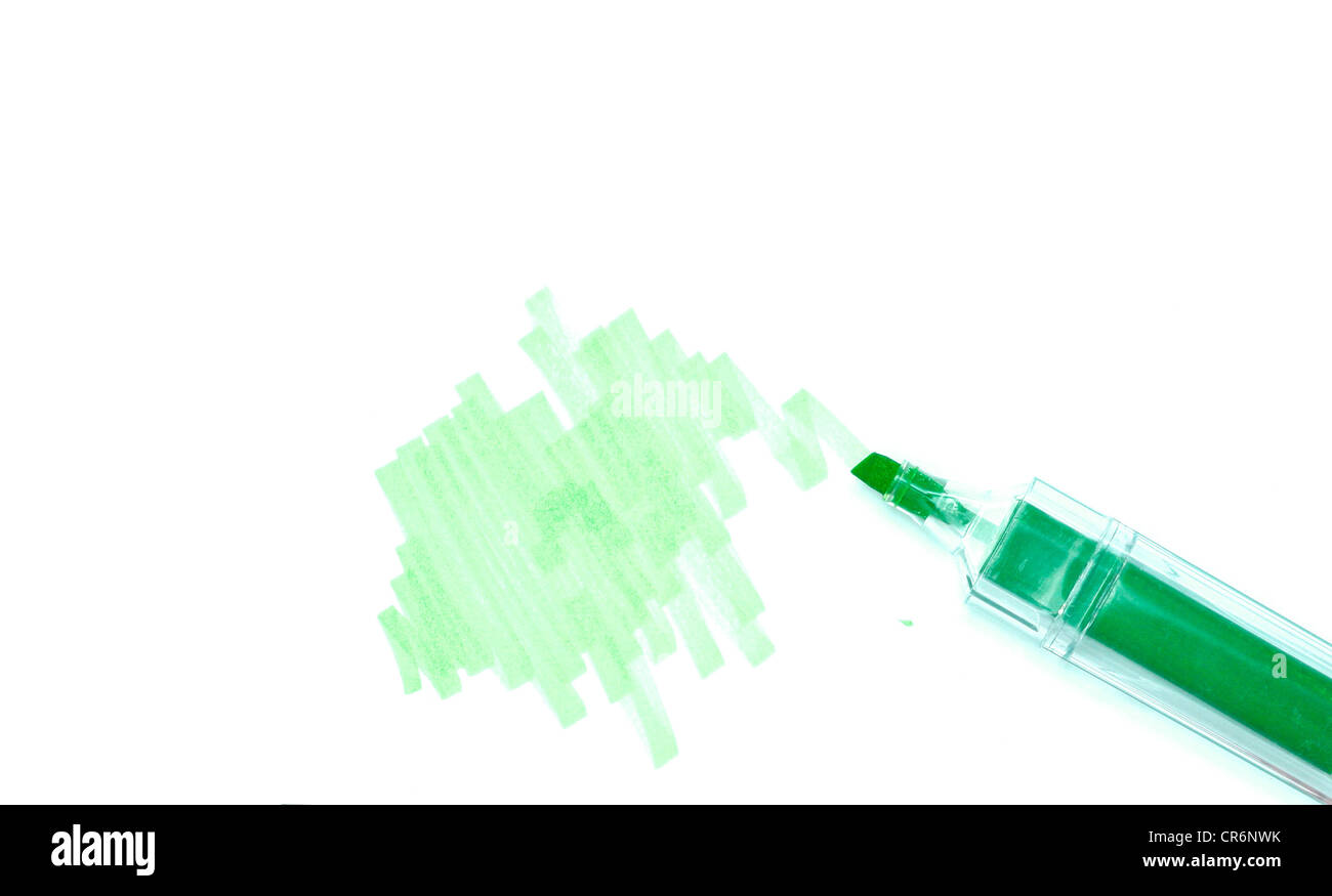 Green marker pen hi-res stock photography and images - Alamy