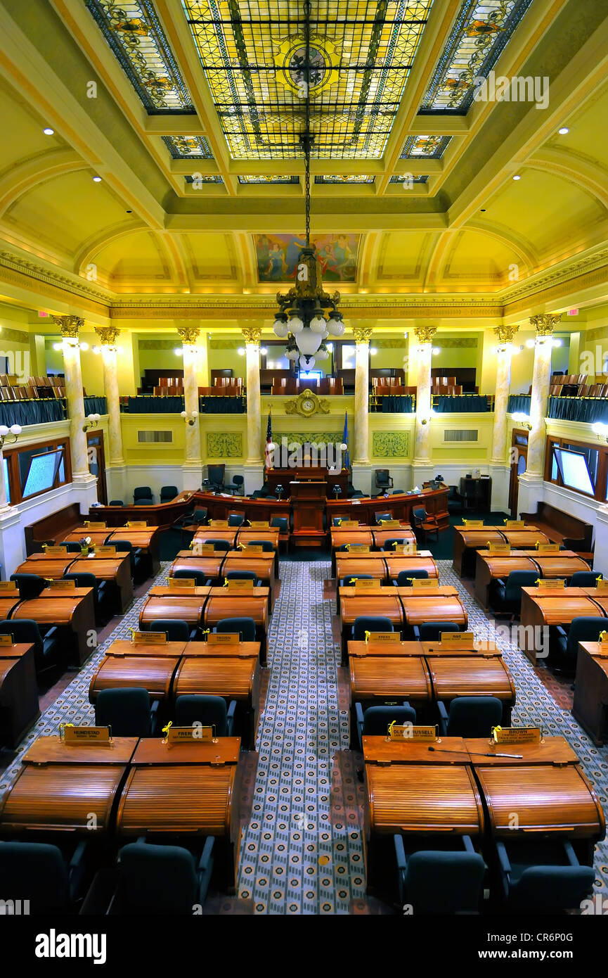 Pierre South Dakota Senate Gallery in the Capitol Building Stock Photo ...
