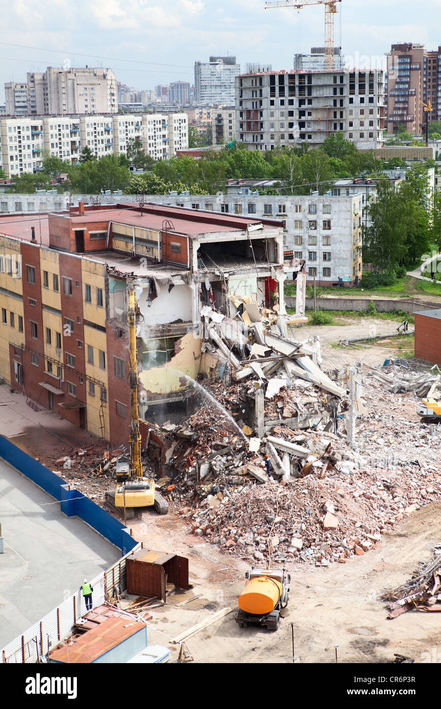 Natural disasters emergencies and disasters building exterior damaged ...