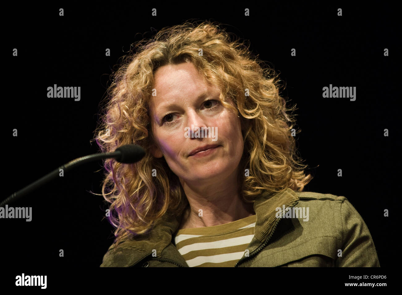 Kate Humble taking part in the Telegraph debate at The Telegraph Hay ...