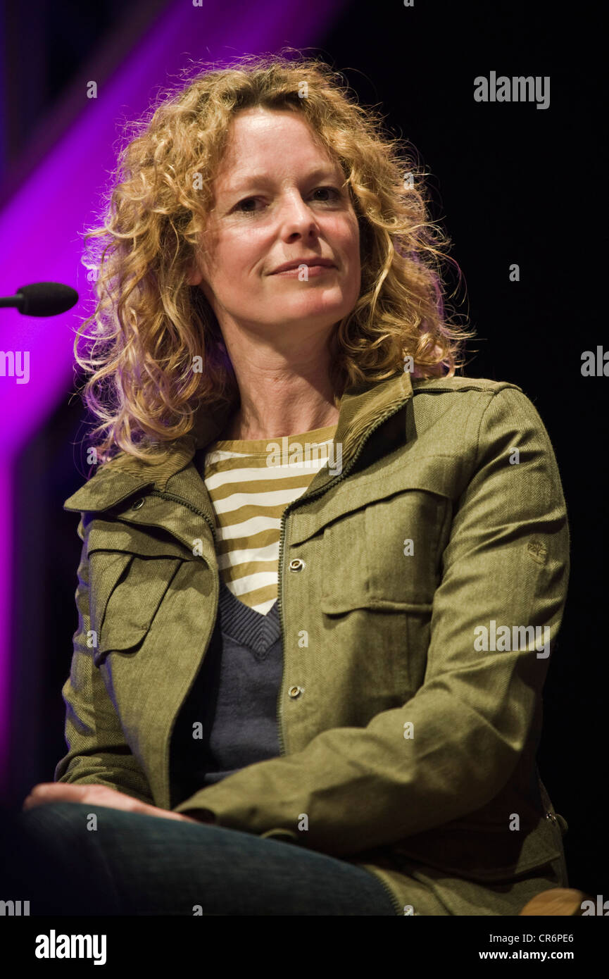 Kate Humble taking part in the Telegraph debate at The Telegraph Hay ...
