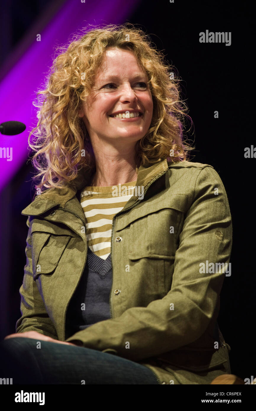 Kate Humble taking part in the Telegraph debate at The Telegraph Hay ...