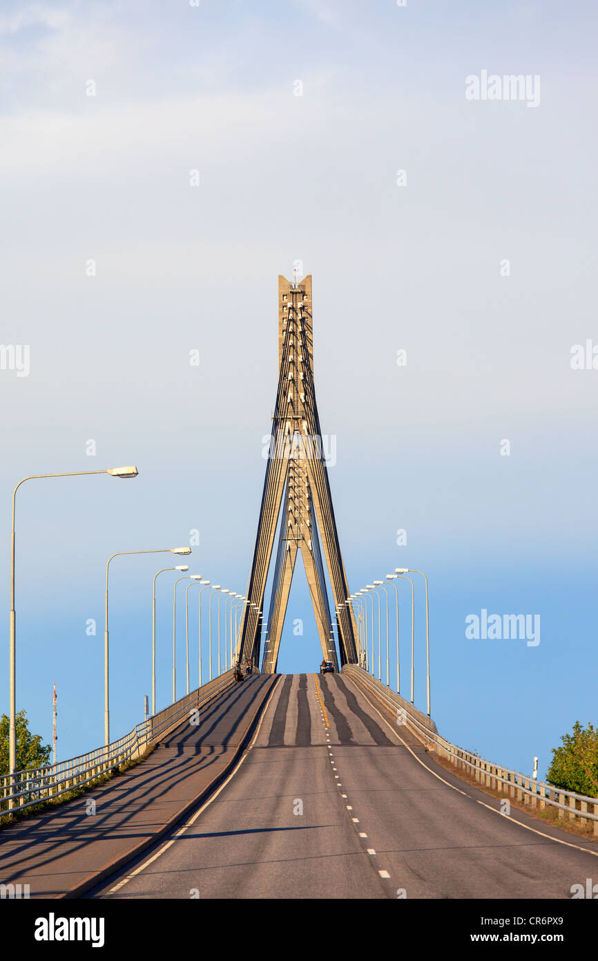 Cable-Stayed Bridge of Raippaluoto around Vaasa, Finland Stock Photo ...