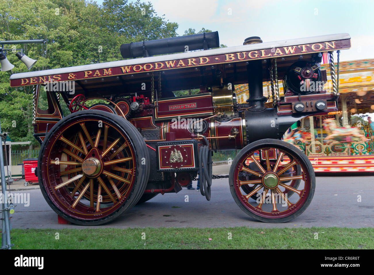Traction engines at Birkenhead heritage vehicle show in Birkenhead Park ...