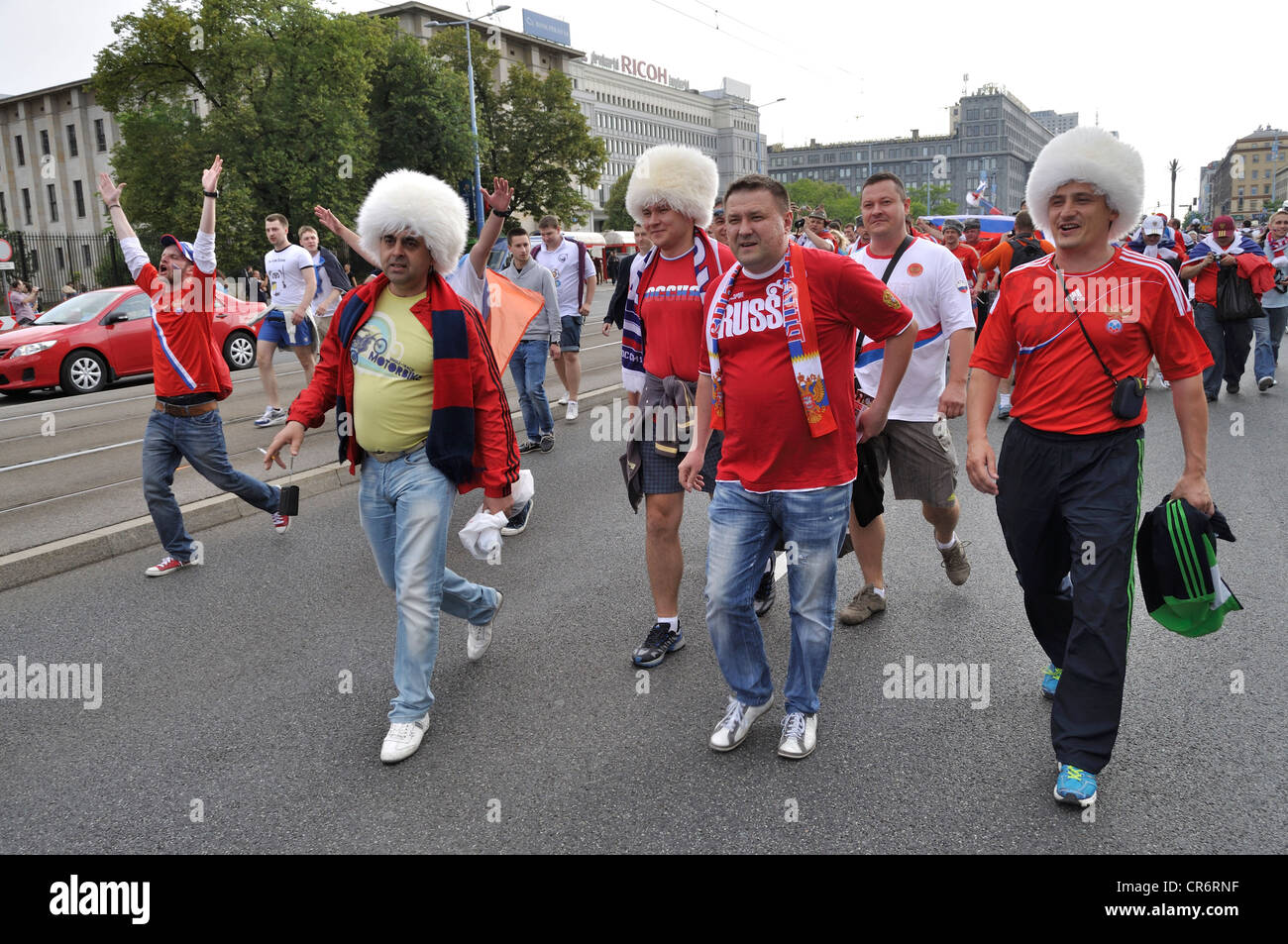 Russian football fans hat hi-res stock photography and images - Alamy