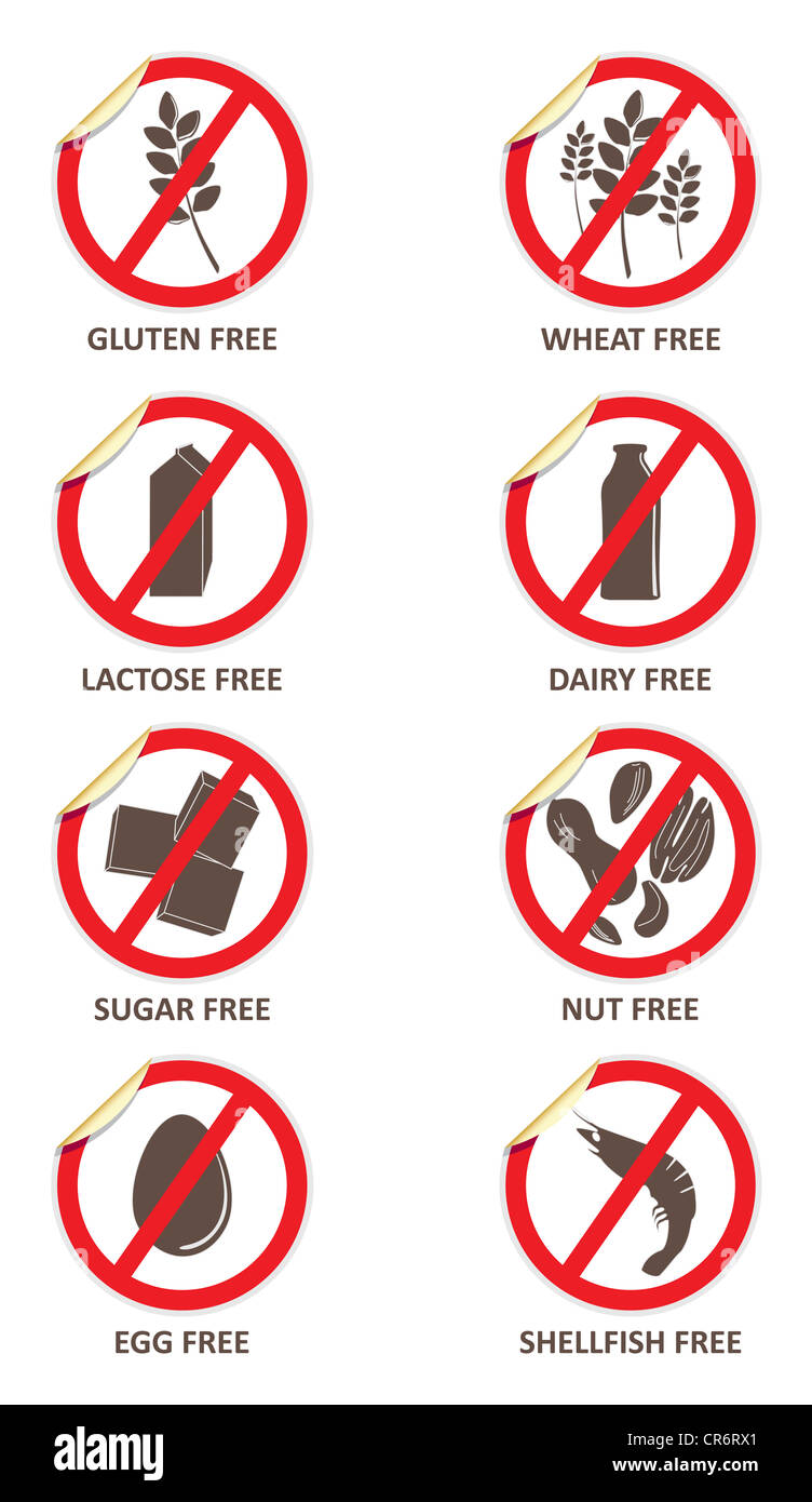 Nut allergy logo hi-res stock photography and images - Alamy