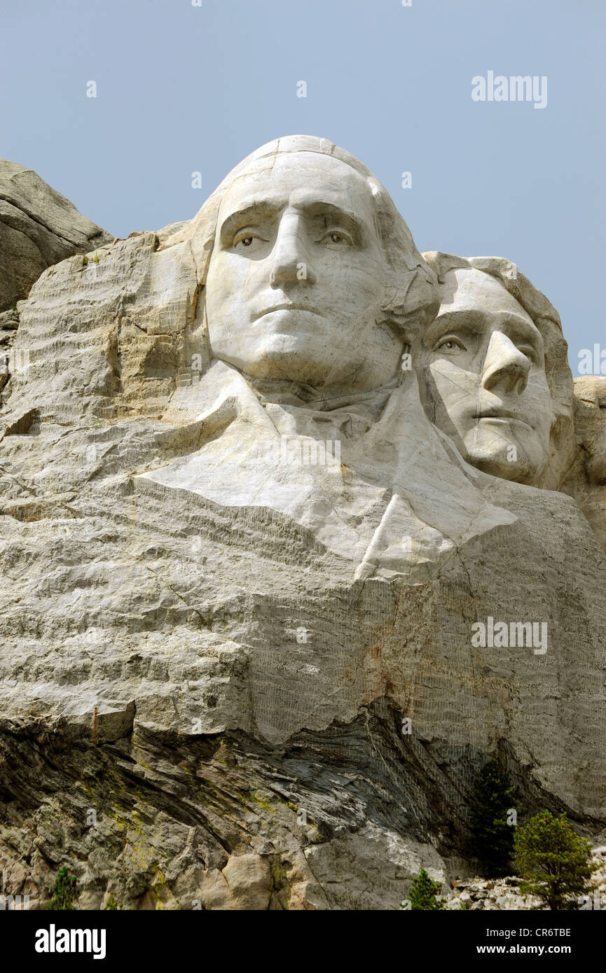 George Washington Thomas Jefferson Mount Rushmore National Park Black ...