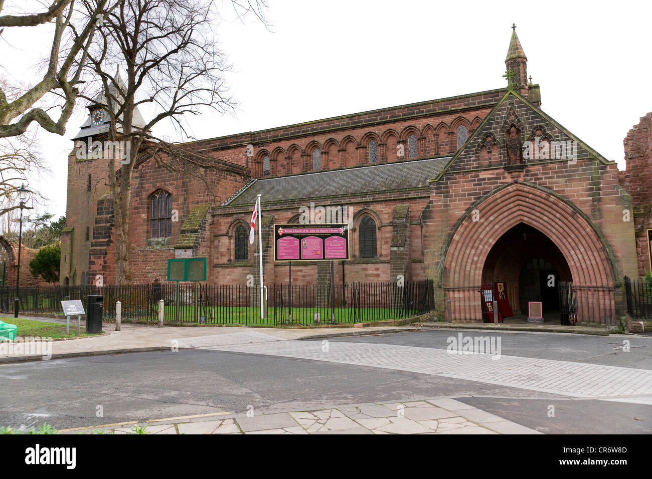 Chester is a city in Cheshire, England. Lying on the River Dee Stock ...