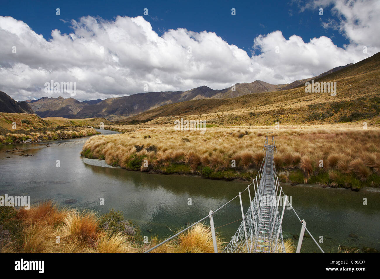Footbridge over mararoa river hi-res stock photography and images - Alamy