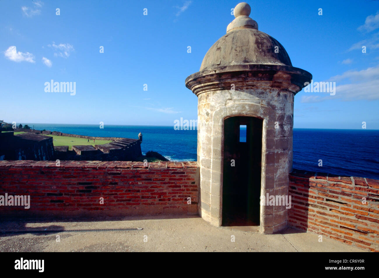 Sentry Post Overlooking the Ocean, San Cristobal Fort, San Juan, Puerto ...