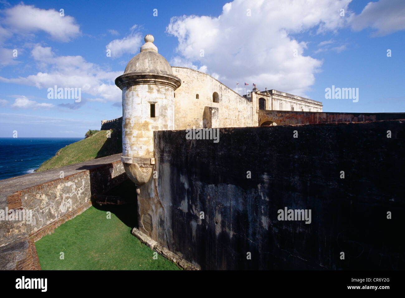 Sentry Post on the Wall, San Cristobal Fort, Old San Juan, Puerto Rico ...