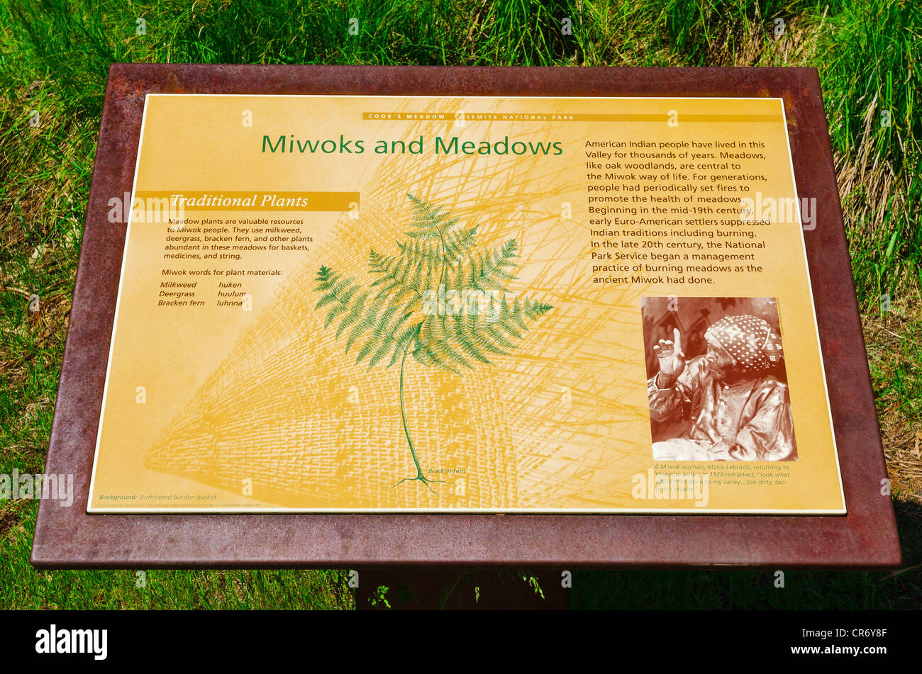 Yosemite national park interpretive sign hi-res stock photography and ...