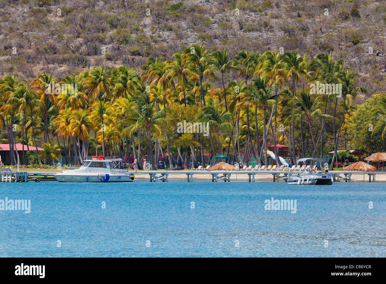 Beach of Cana Gorda as seen from the Bay, Guanica, Puerto Rico Stock ...