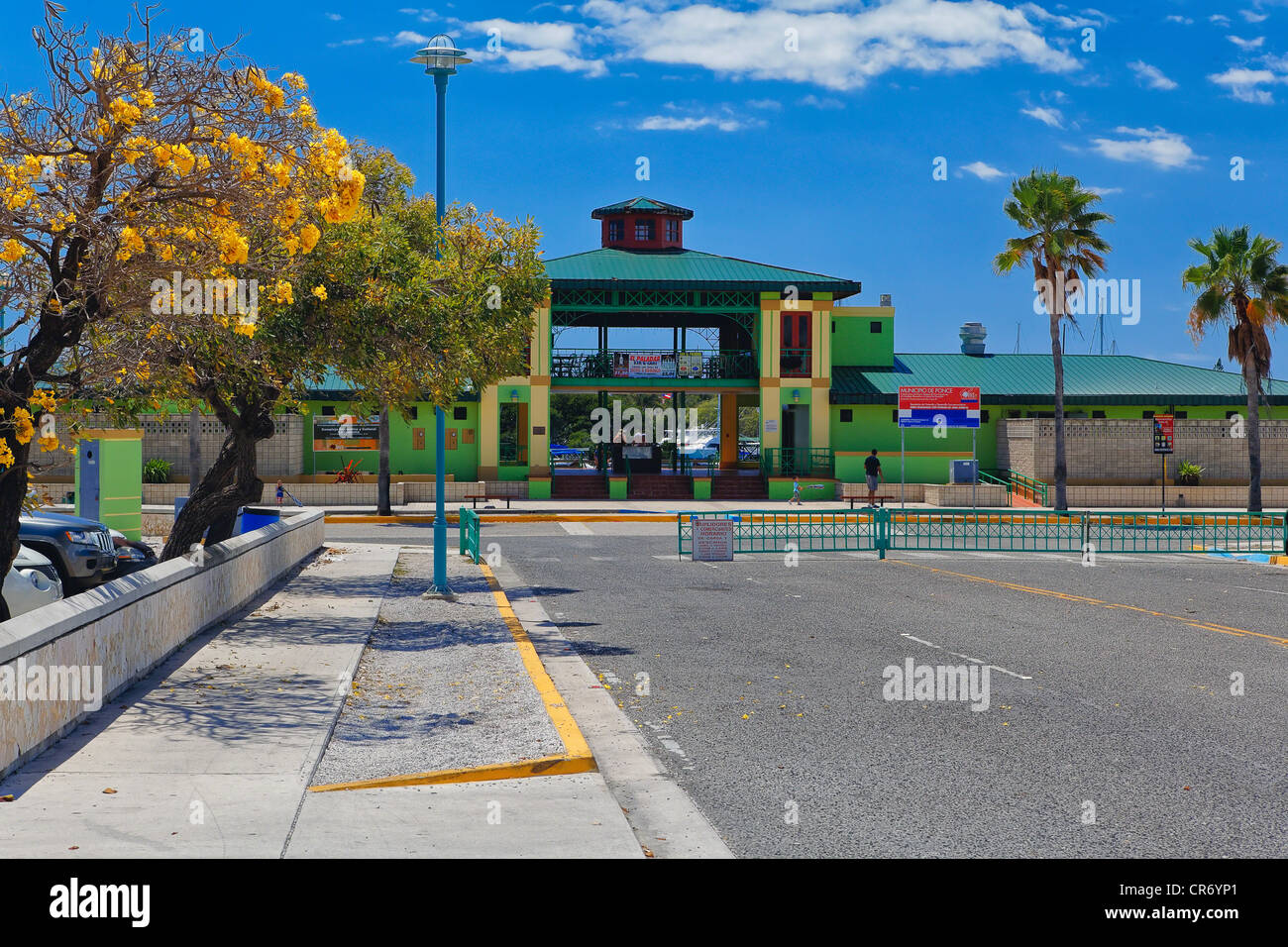 Entrance Gate to the La Guancha Boardwalk, Ponce Port, Puerto Rico ...