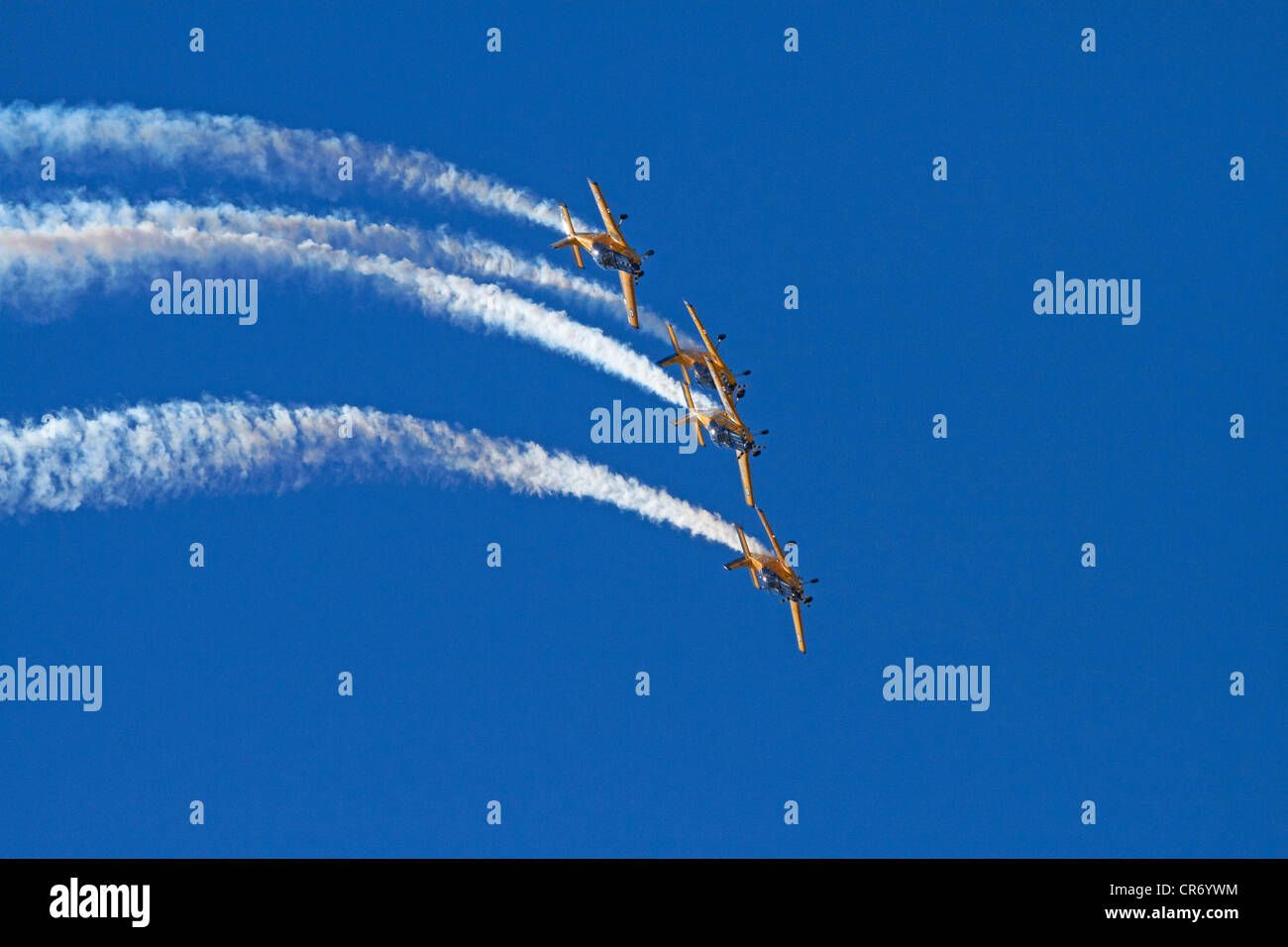The Red Checkers Aerobatic Display Team with CT-4B Airtrainers Stock ...
