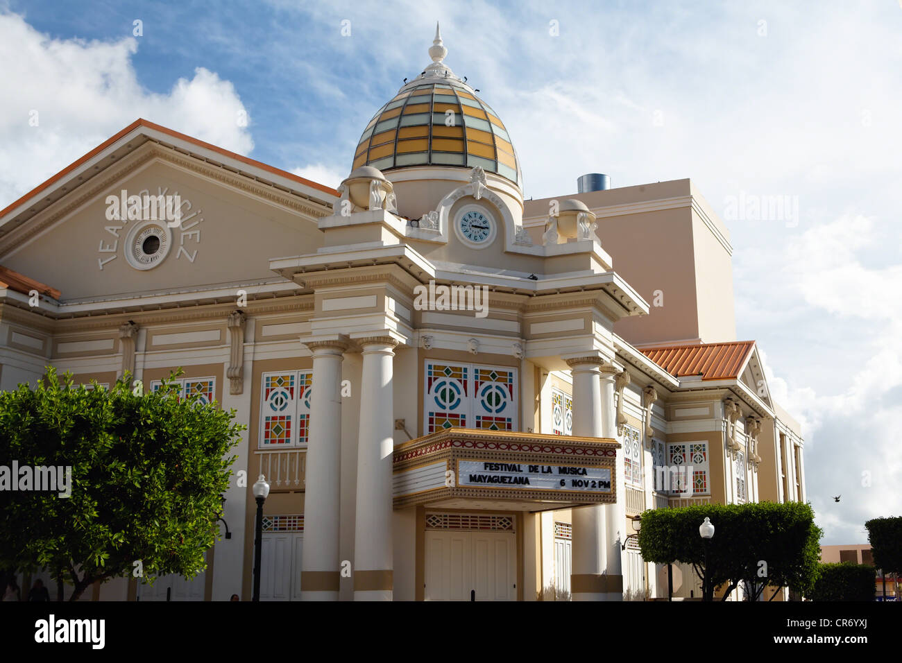 Low Angle View of the Teatro Yaguez (Mayaguez Theater), Mayaguez ...