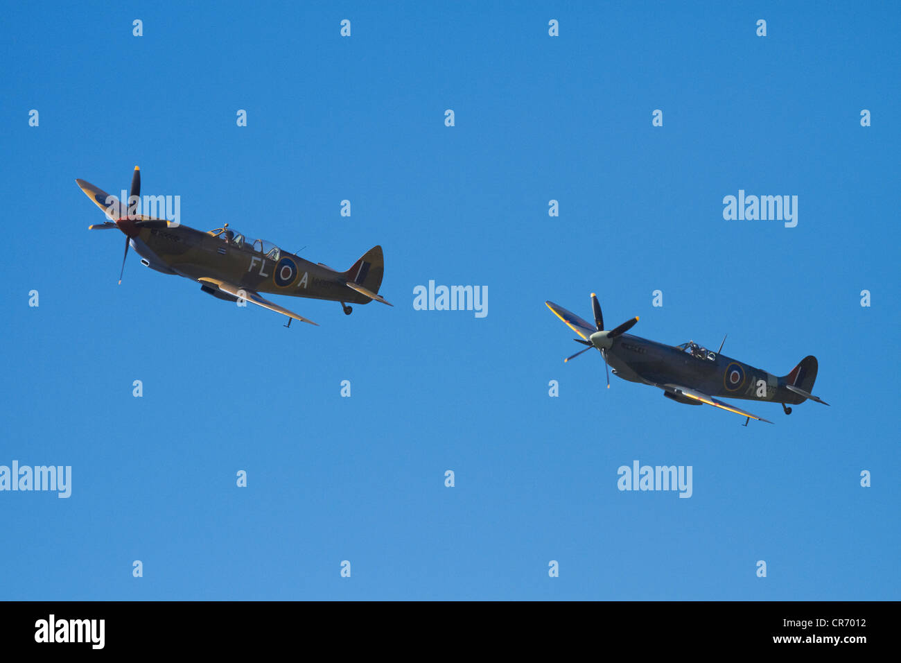 Tandem Supermarine Spitfire Trainer and Supermarine Spitfire - British ...