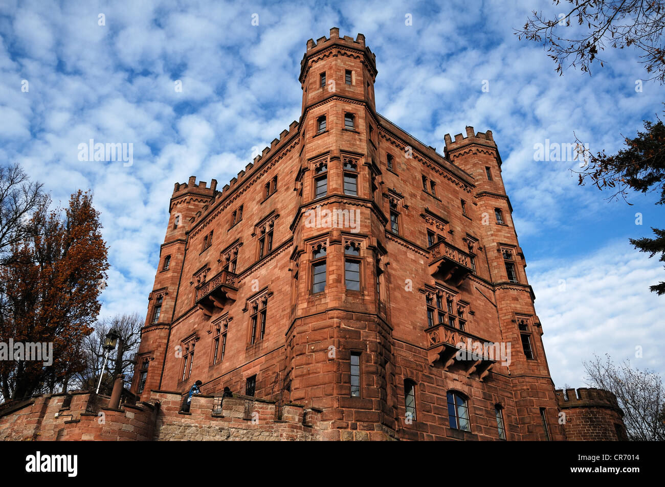 Schloss Ortenberg castle, present castle was built 1838-1843 by Baron ...