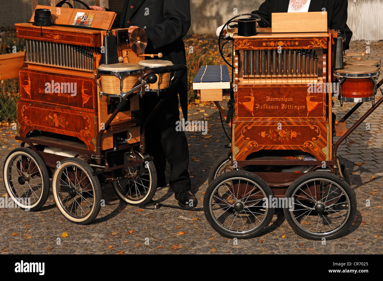 Two Harmonipans, barrel organs, street organs, Lahr, Baden-Wuerttemberg ...