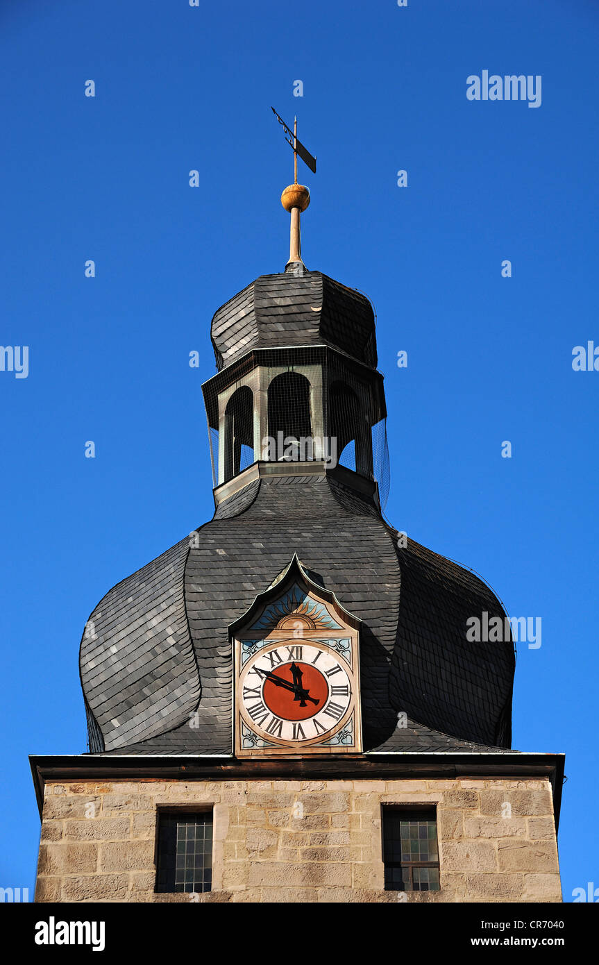 Judentor, Jews Gate, tower of 1721, Coburg, Upper Franconia, Germany ...