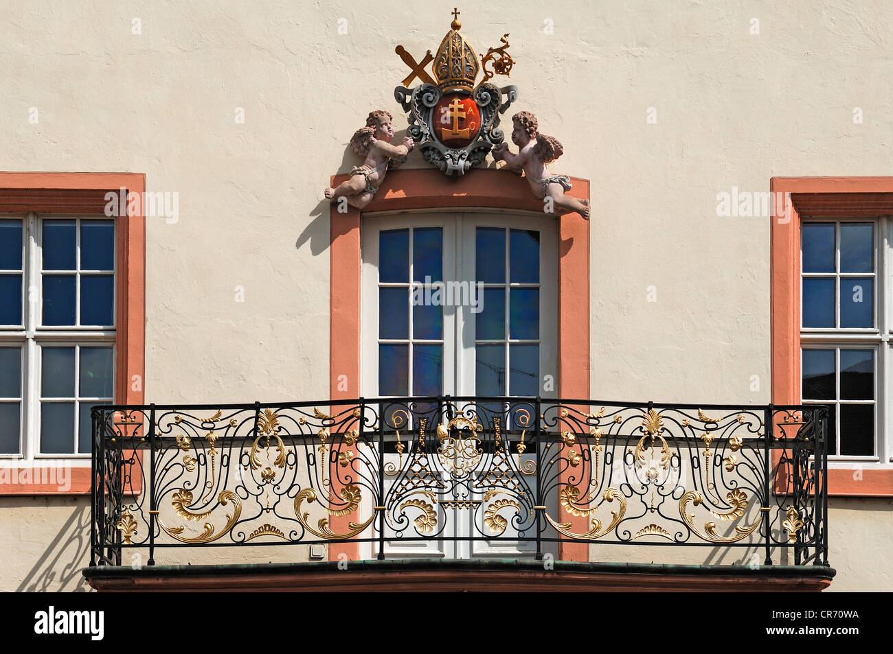 Balcony with ecclesiastic coat of arms, St Mary monastery, 1689 ...