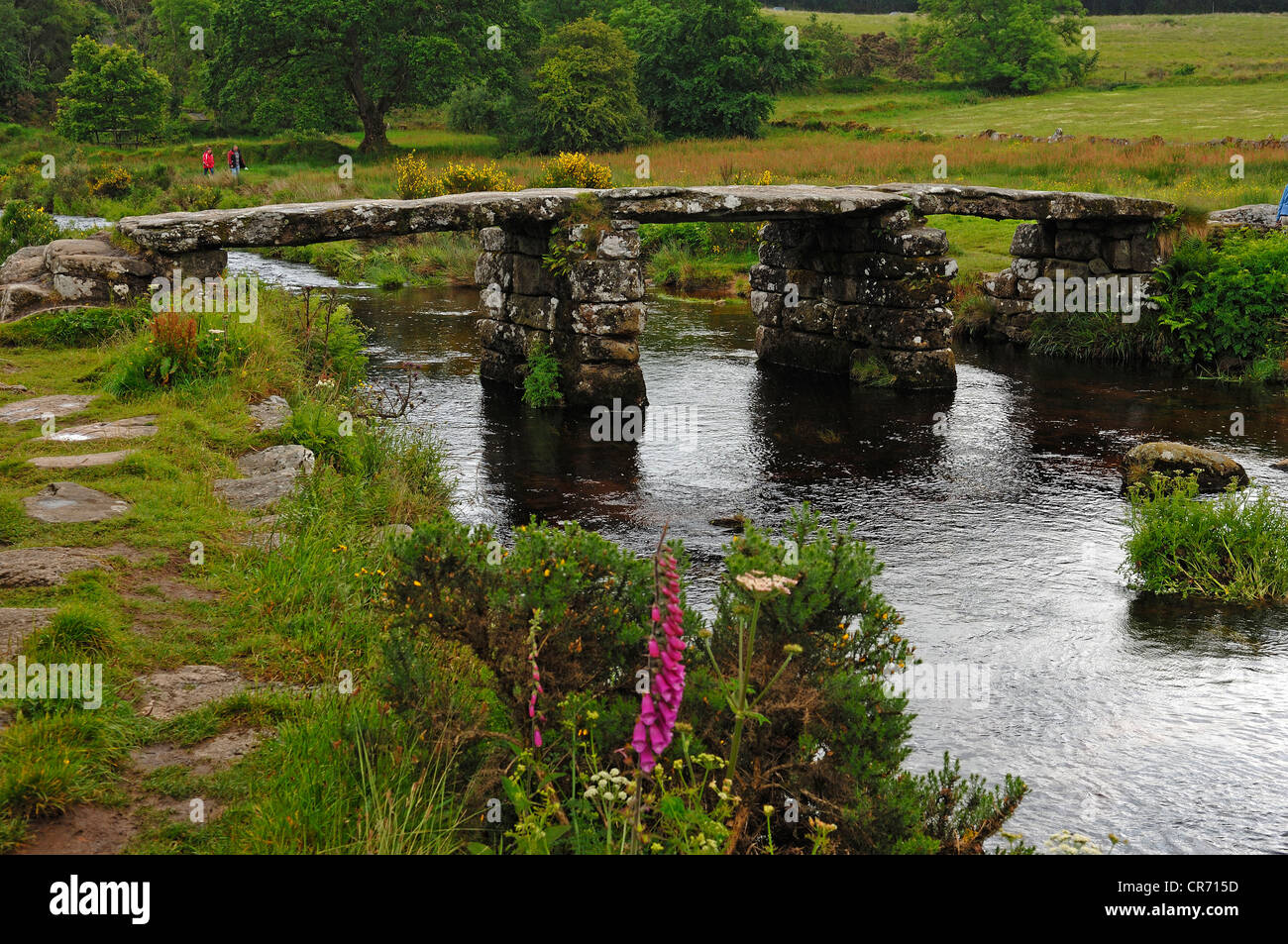 The Clapper Bridge, 13th Century, made for pack horses at the time ...