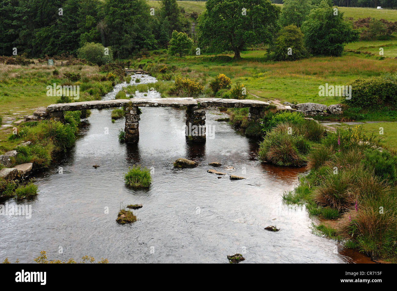 The Clapper Bridge, 13th Century, made for pack horses at the time ...