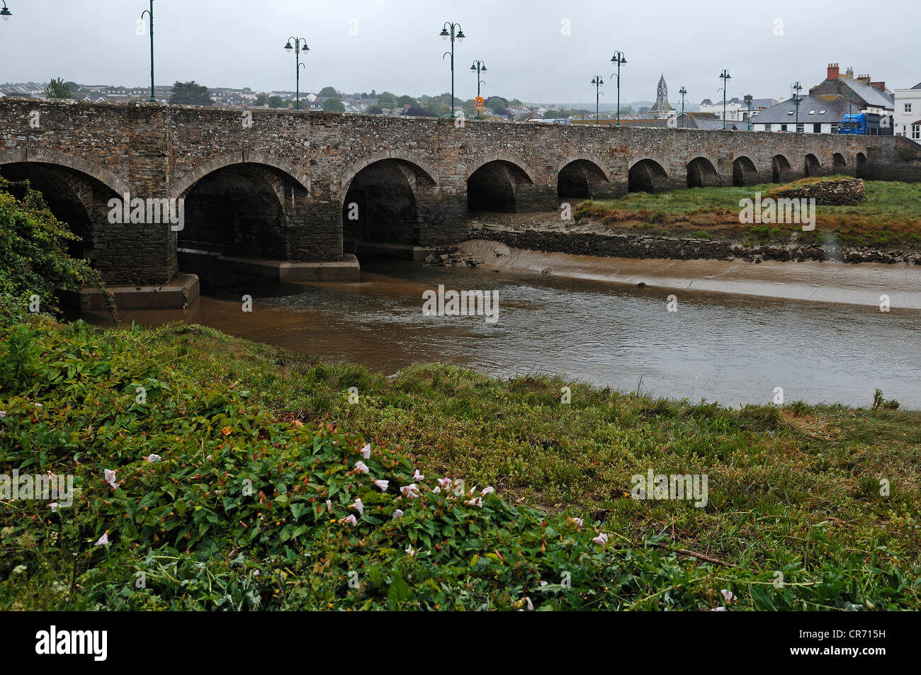 Bridge on Wool, bridge with 17 arches crossing the Camel River, built ...