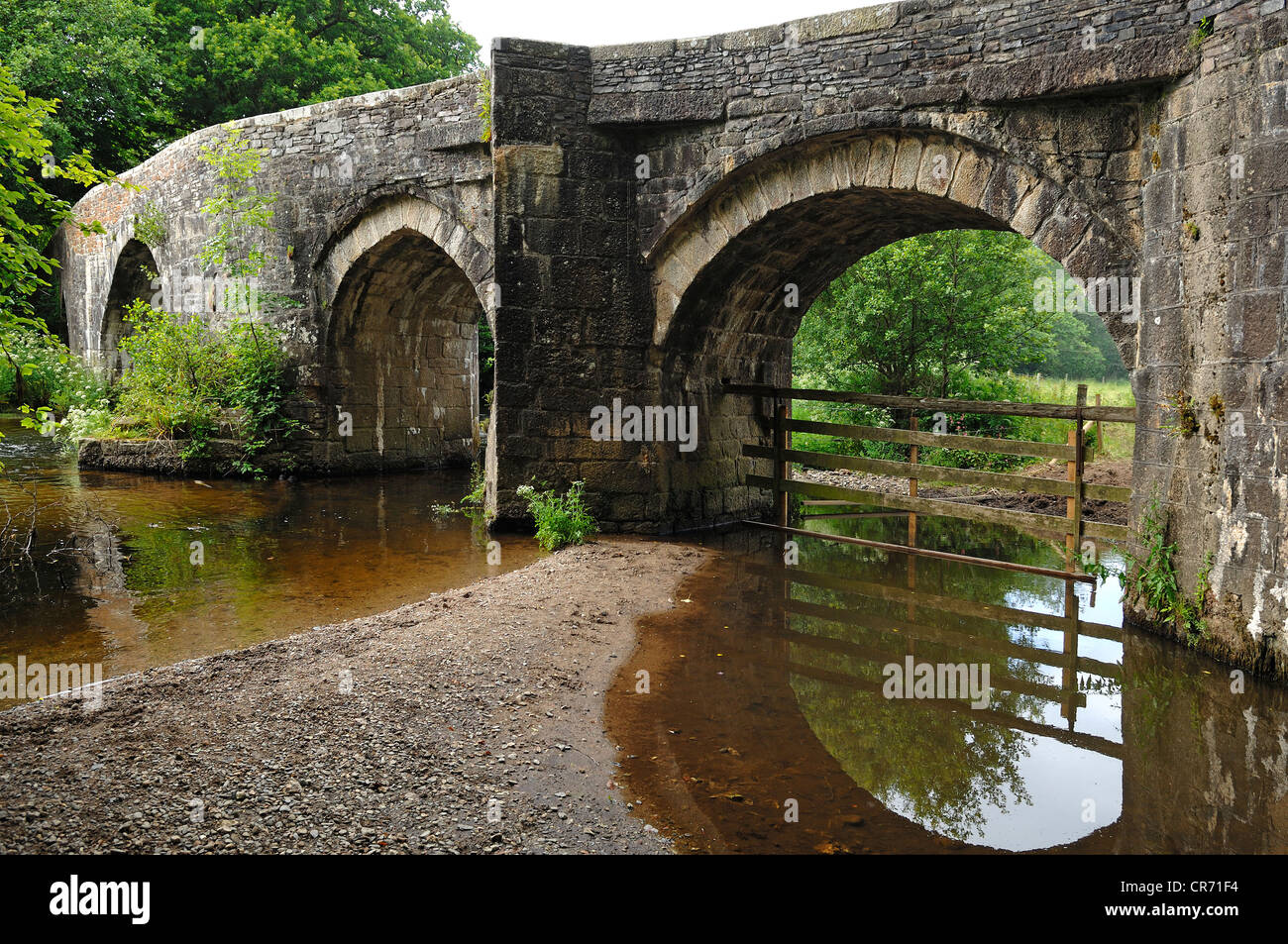 Resprin Bridge, historic bridge from the 12th Century, crossing the ...