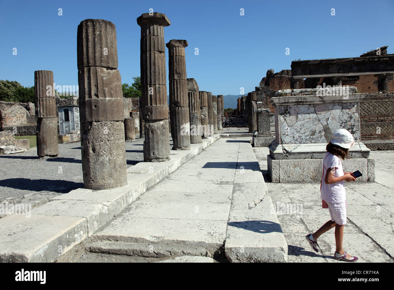 Portico of the Comitium, Election Building, Pompeii, Italy Stock Photo ...