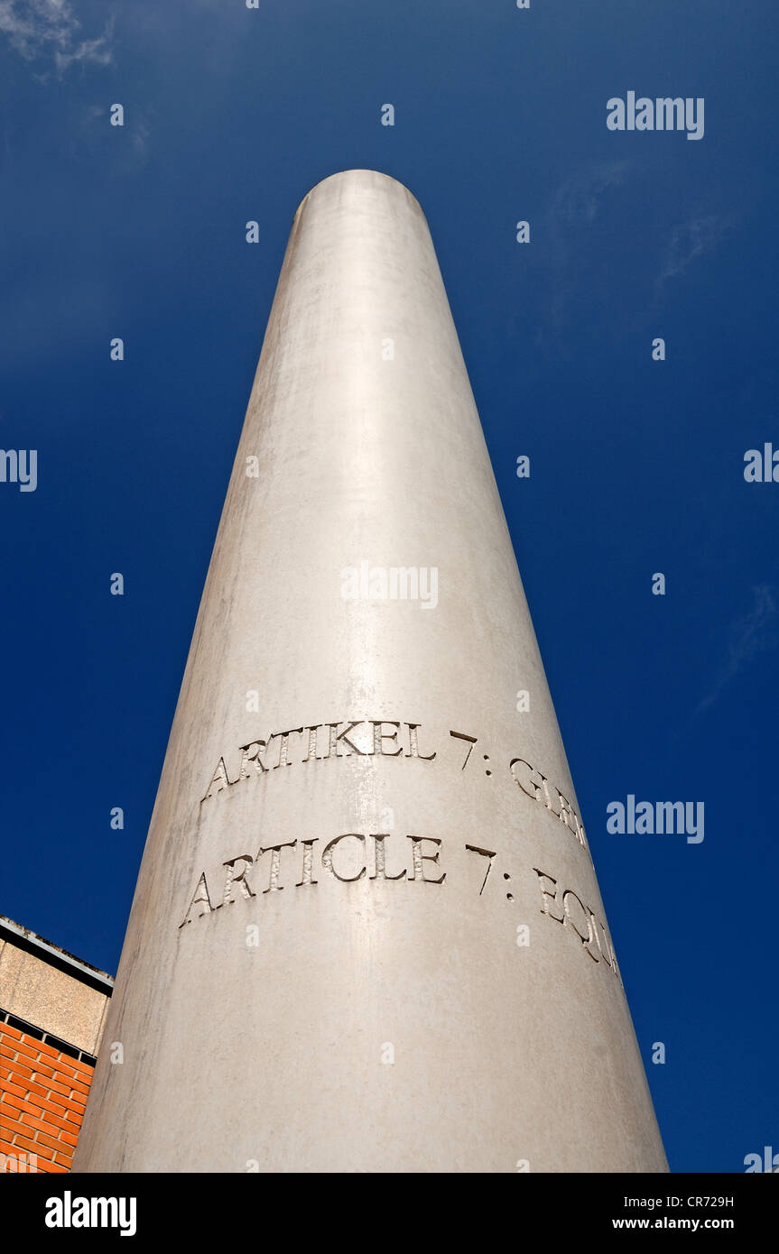 Pillars with human rights declaration hi-res stock photography and ...