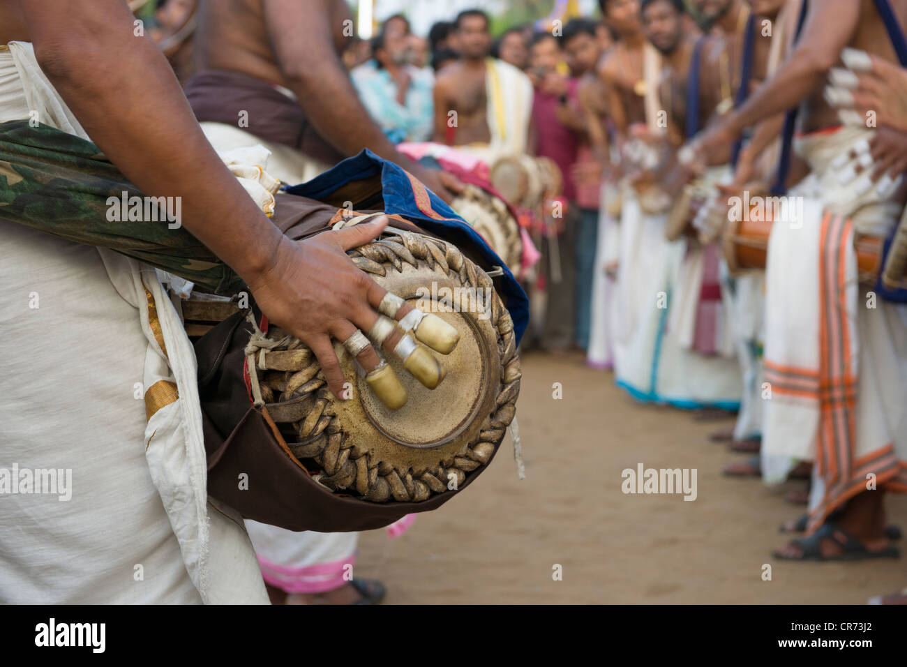 Kerala temple music hi-res stock photography and images - Alamy