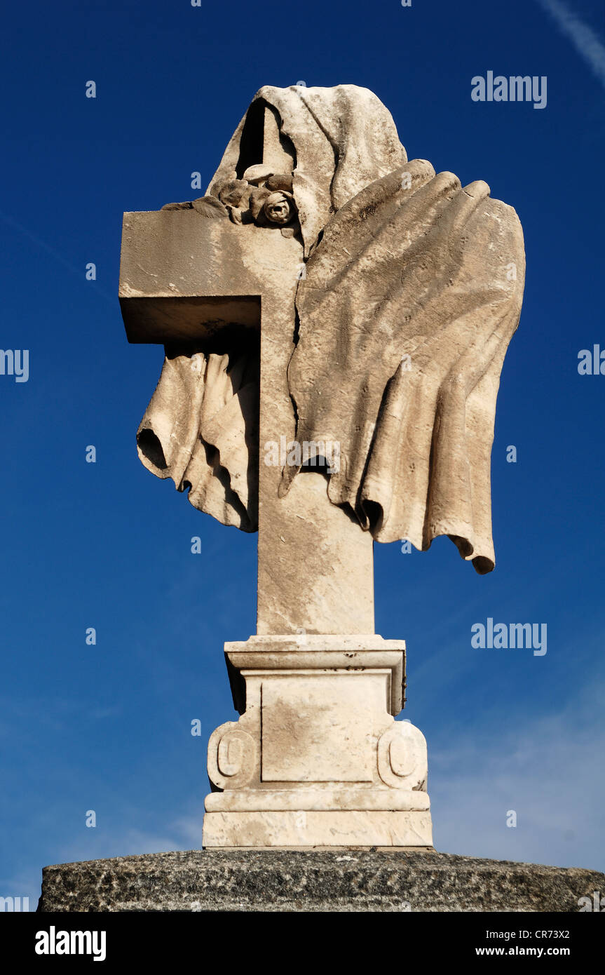Cross draped with cloth hi-res stock photography and images - Alamy
