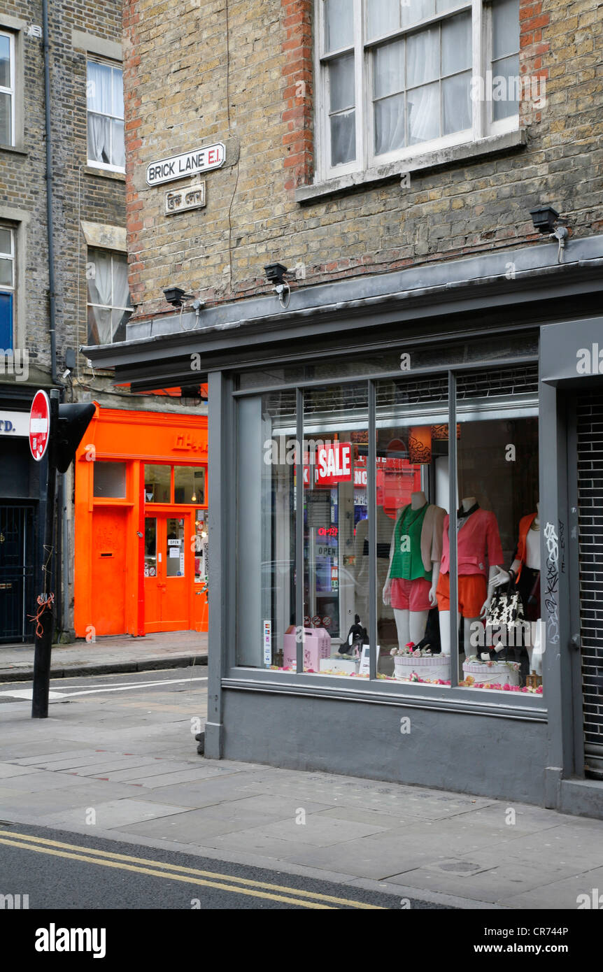 Miss Muse and Lik + Neon shops on the junction of Brick Lane and ...