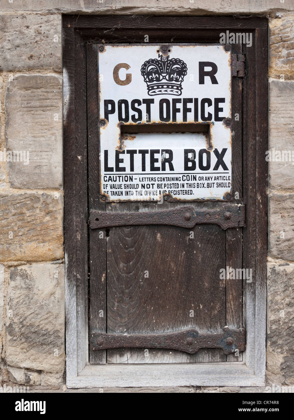 Old GR post box on a wall in Kent UK Stock Photo - Alamy