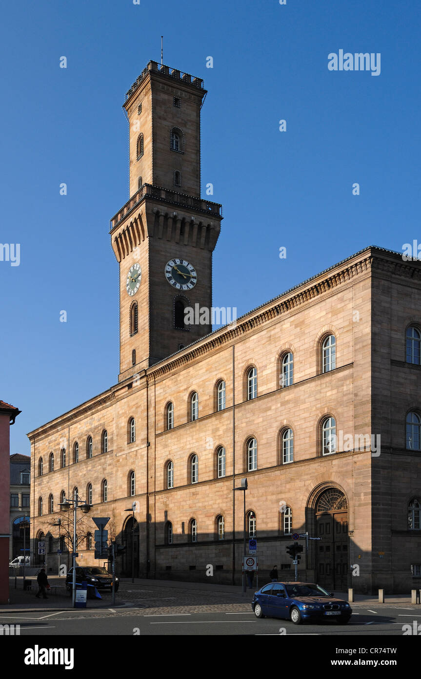 City hall, Koenigstrasse 86, Fuerth, Middle Franconia, Bavaria, Germany ...