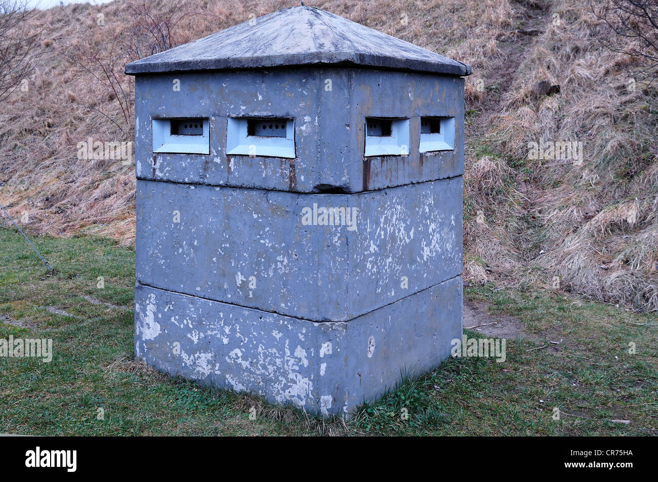 Original GDR observation hut of the mid 60s on the former border near ...