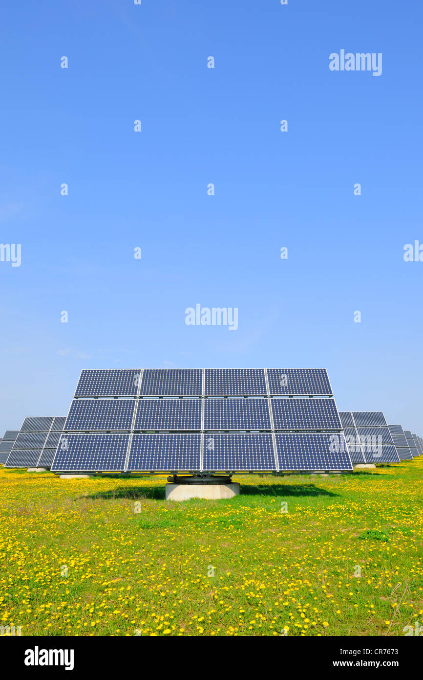 Solar panel park power plant hi-res stock photography and images - Alamy