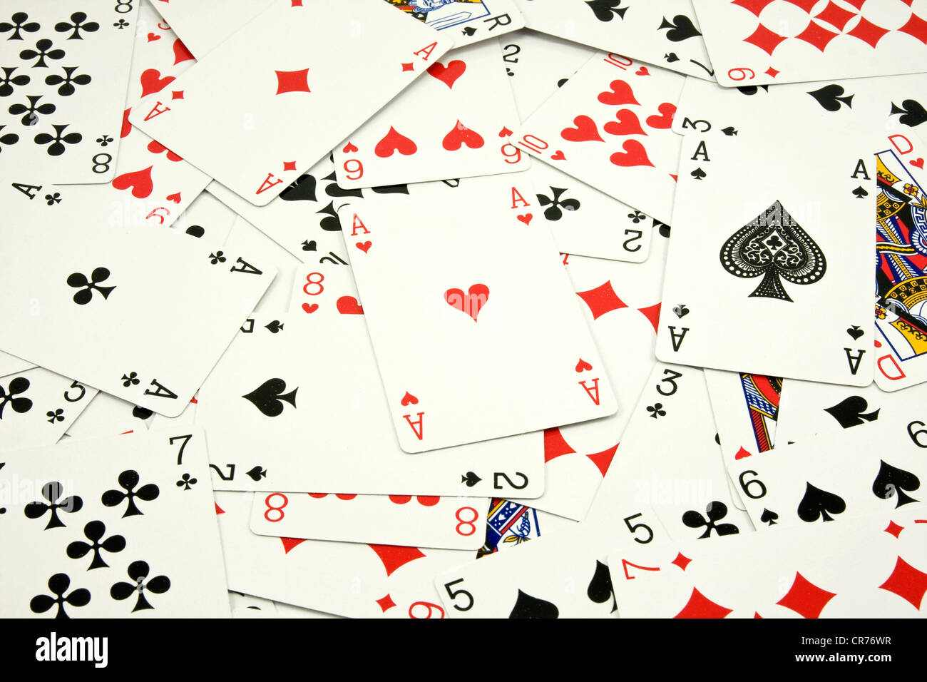 risk and gamble . playing cards abstract background Stock Photo - Alamy