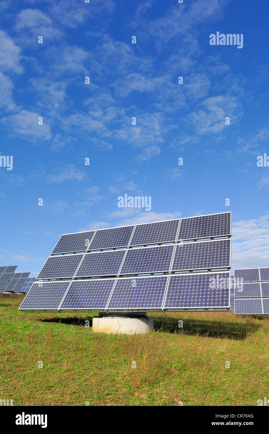 Photovoltaic system, solar park Stock Photo - Alamy