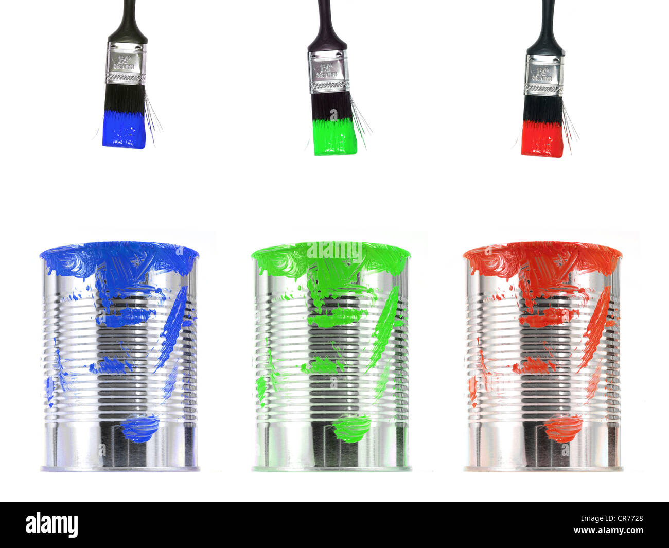 Painting equipment isolated on a white background Stock Photo - Alamy