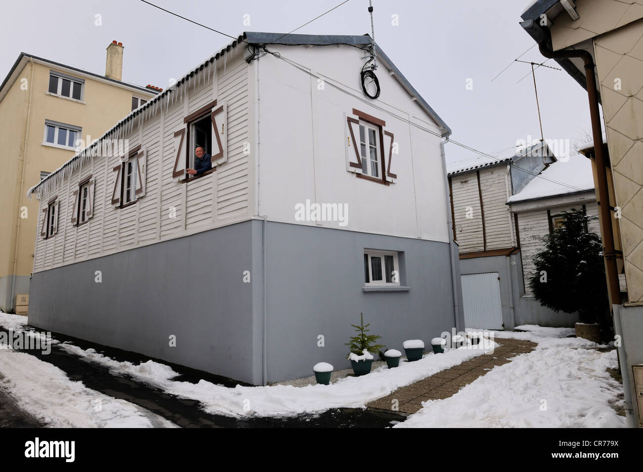 France, Manche, Cotentin, Saint Lo, unique exemple left of temporary ...