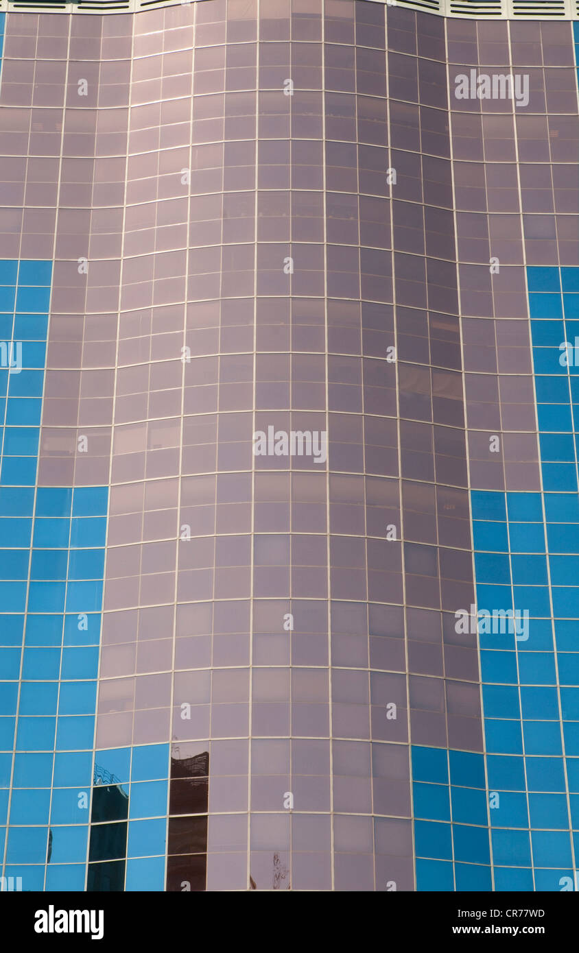 Glass facade. AZCA, Madrid, Spain Stock Photo - Alamy