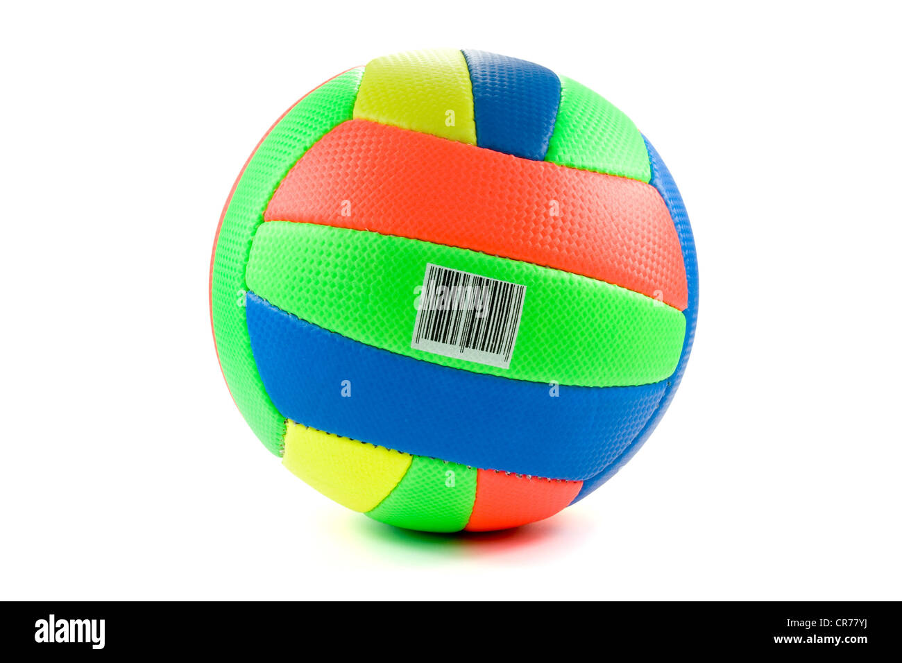 color volleyball ball over a white background Stock Photo - Alamy