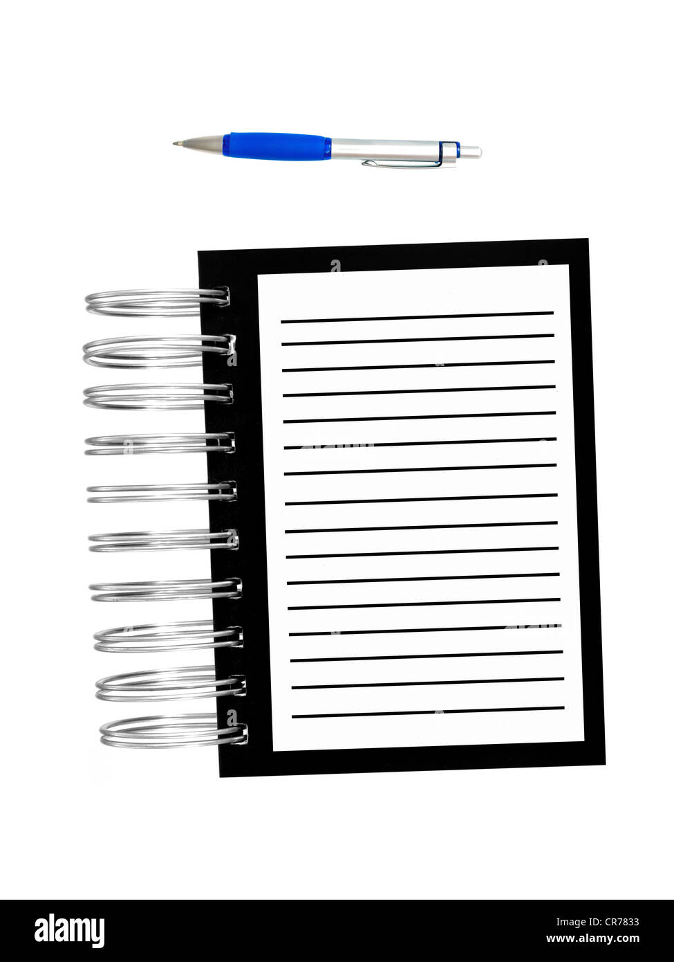 A notepad isolated against a white background Stock Photo - Alamy