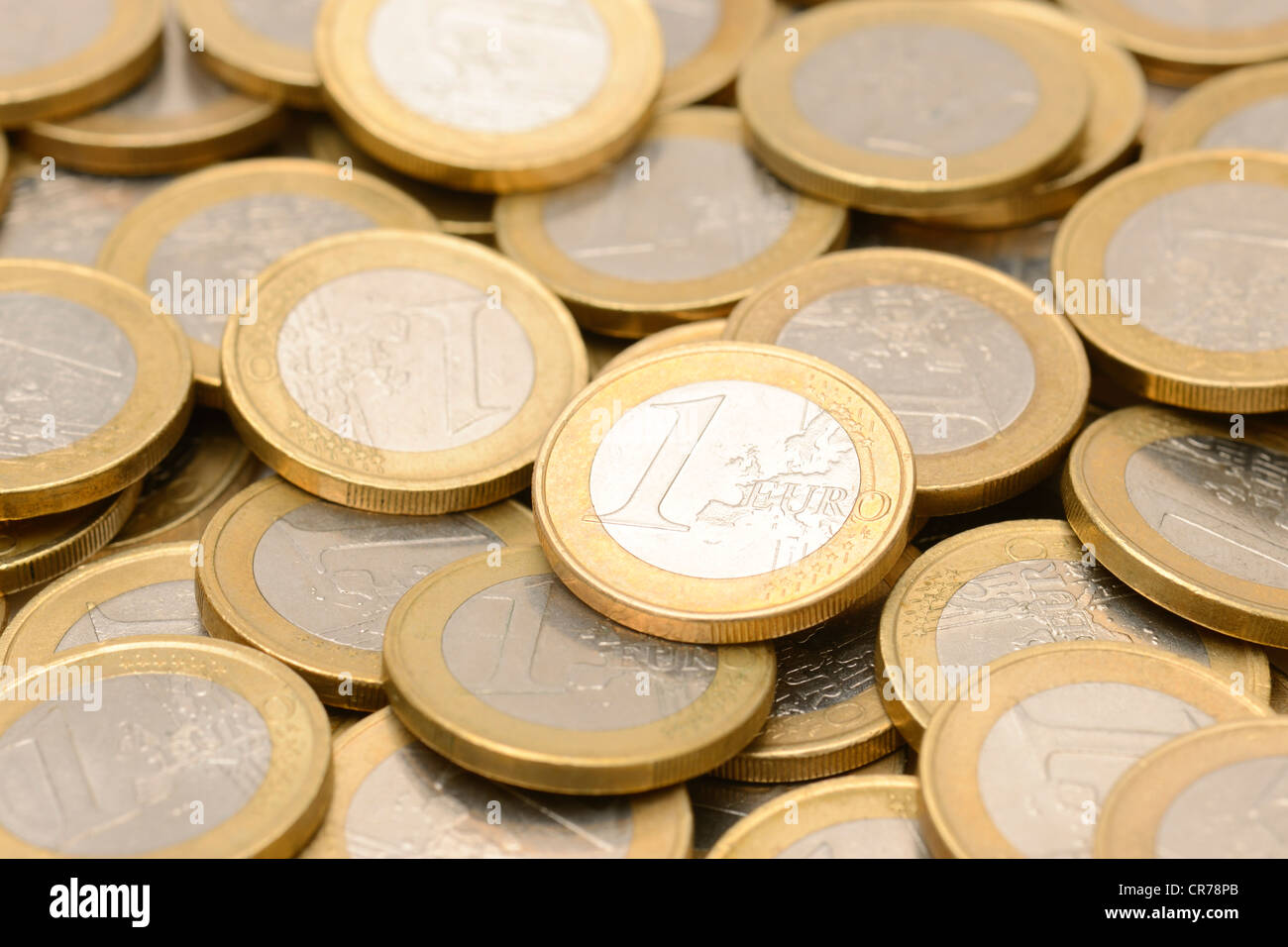 One euro coins Stock Photo - Alamy
