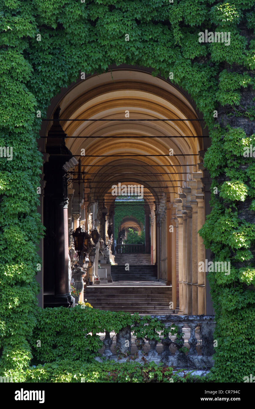 Zagreb Mirogoj cemetery arcades Stock Photo - Alamy
