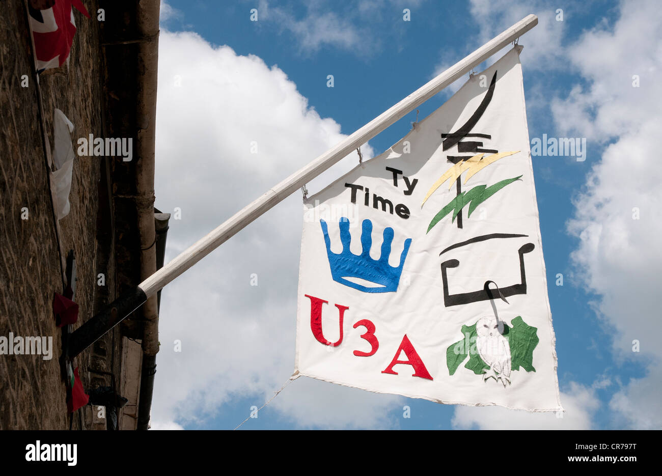 U3A flag flying Lechlade Gloucestershire UK Stock Photo - Alamy