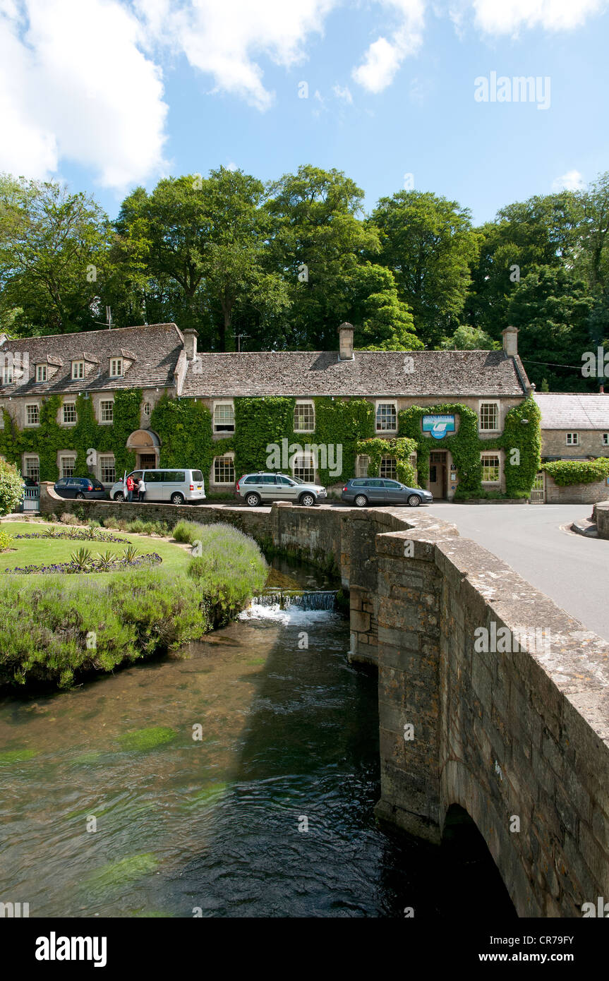 The Swan Hotel at Bibury Gloucestershire in The Cotswolds England UK ...
