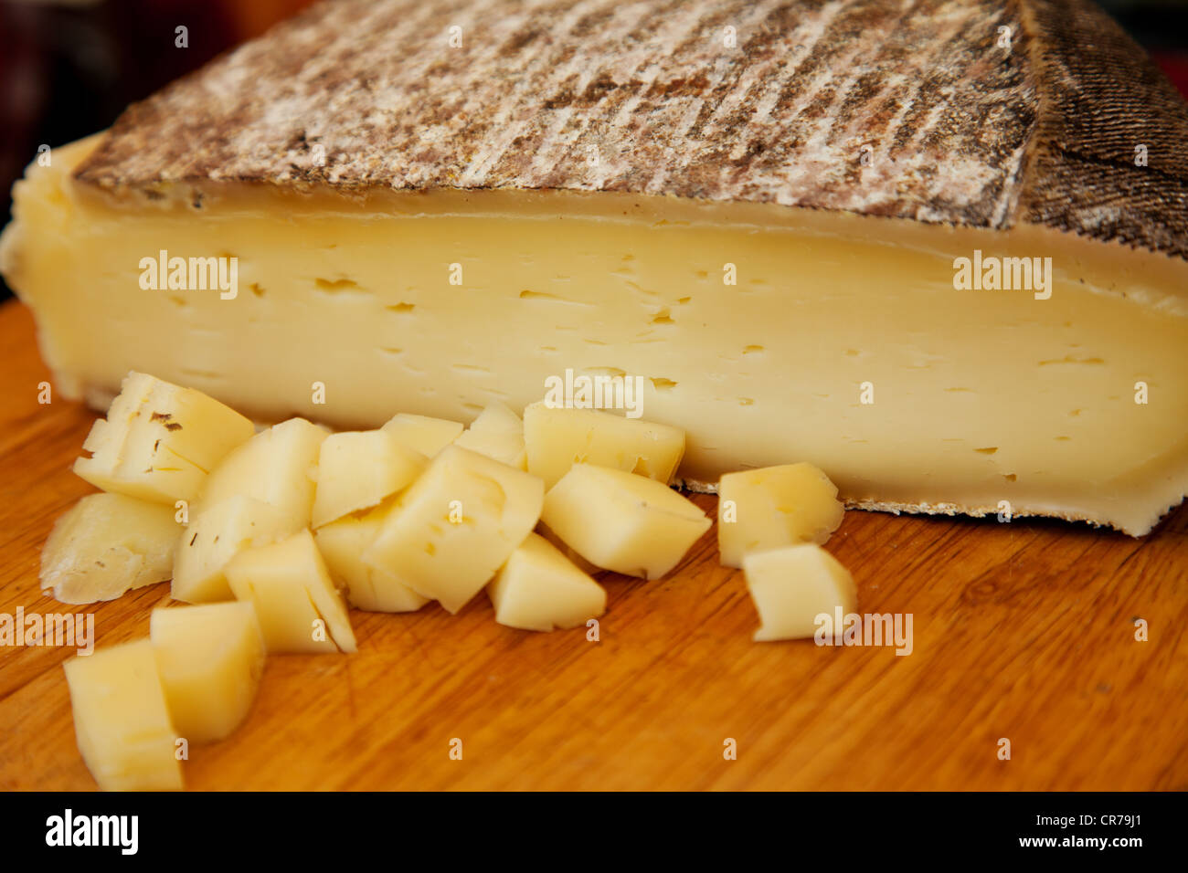 Fine cheese at french market stall Stock Photo - Alamy